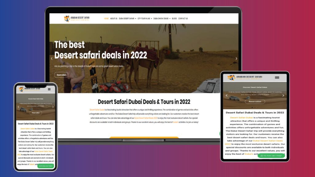 ARABIAN DESERT SAFARI – Dataminds Technologies